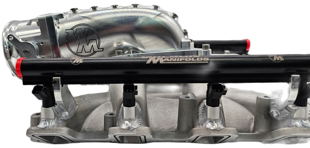 Wilson Manifolds 95-105mm 4150 Billet Elbow w/ Divider