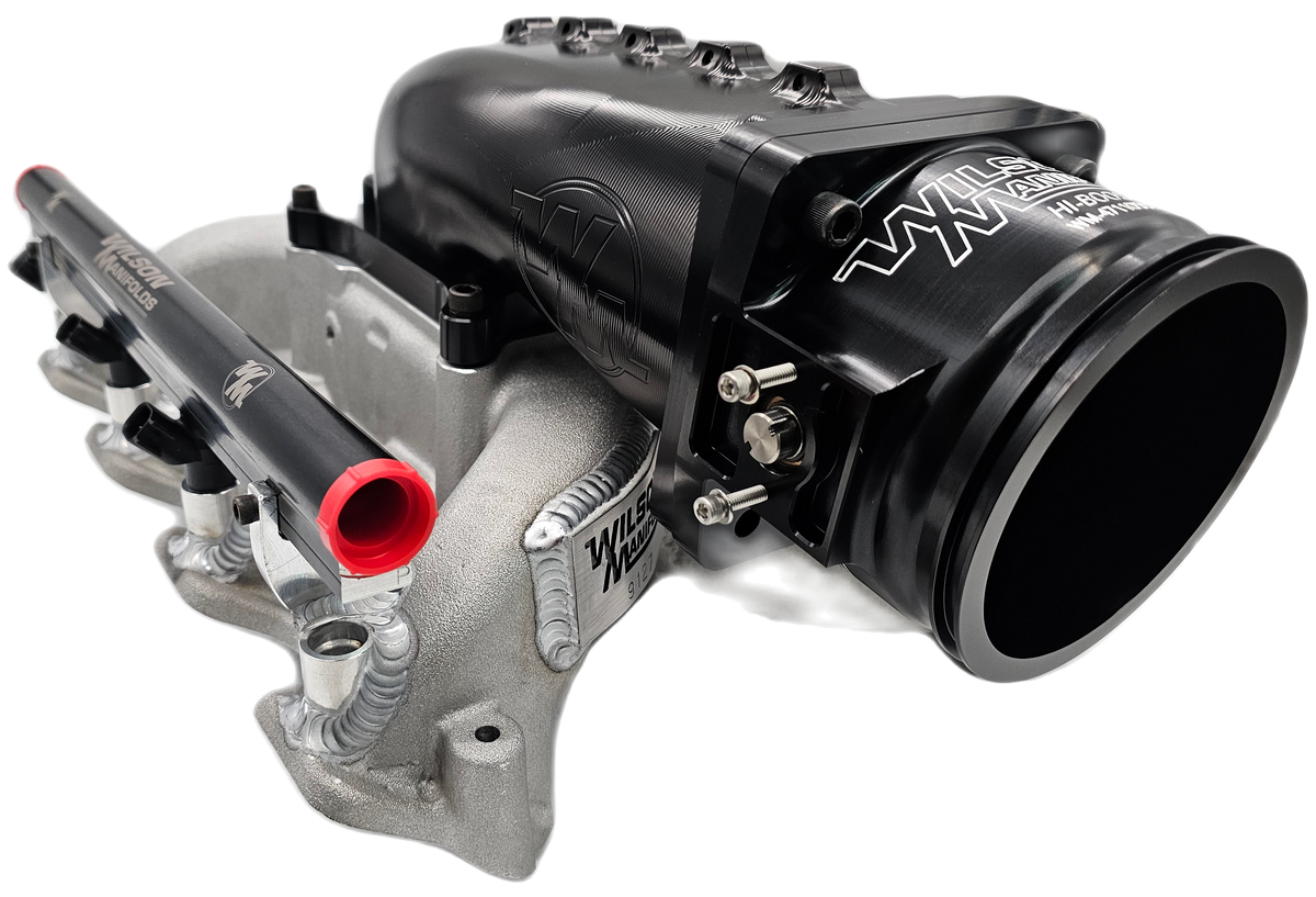 Wilson Manifolds 95-105mm 4150 Billet Elbow w/ Divider