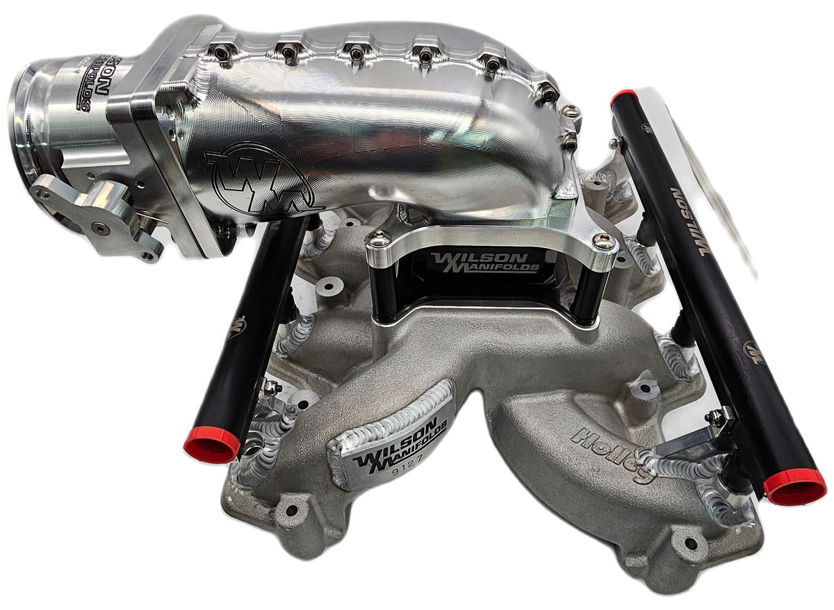 Wilson Manifolds 95-105mm 4150 Billet Elbow w/ Divider