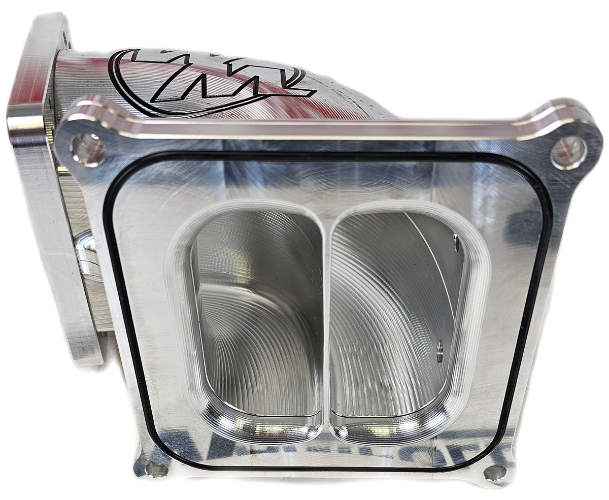Wilson Manifolds 95-105mm 4150 Billet Elbow w/ Divider