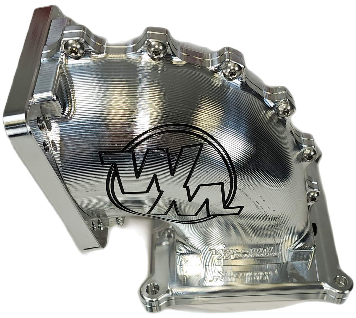 Wilson Manifolds 95-105mm 4150 Billet Elbow w/ Divider