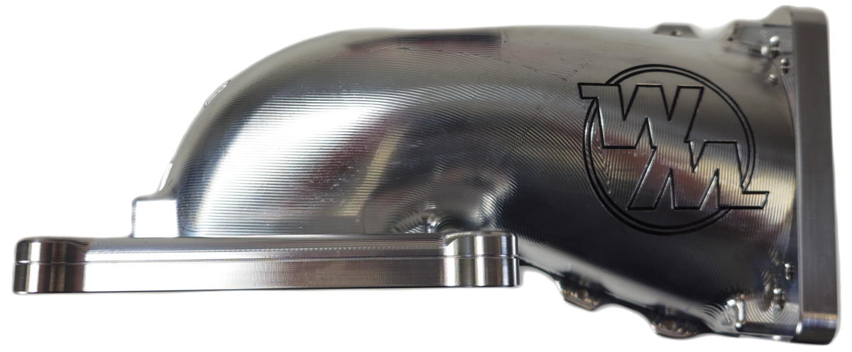 Wilson Manifolds 95-105mm 4150 Billet Elbow w/ Divider