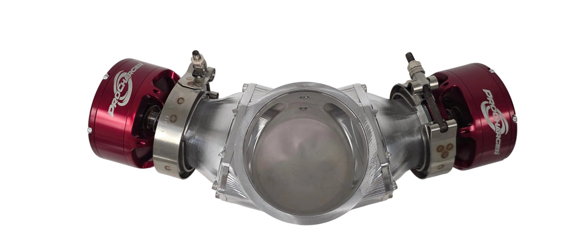 105mm Blow off assembly with 2.5" connectors Dual Seal Clamp - Silver ...