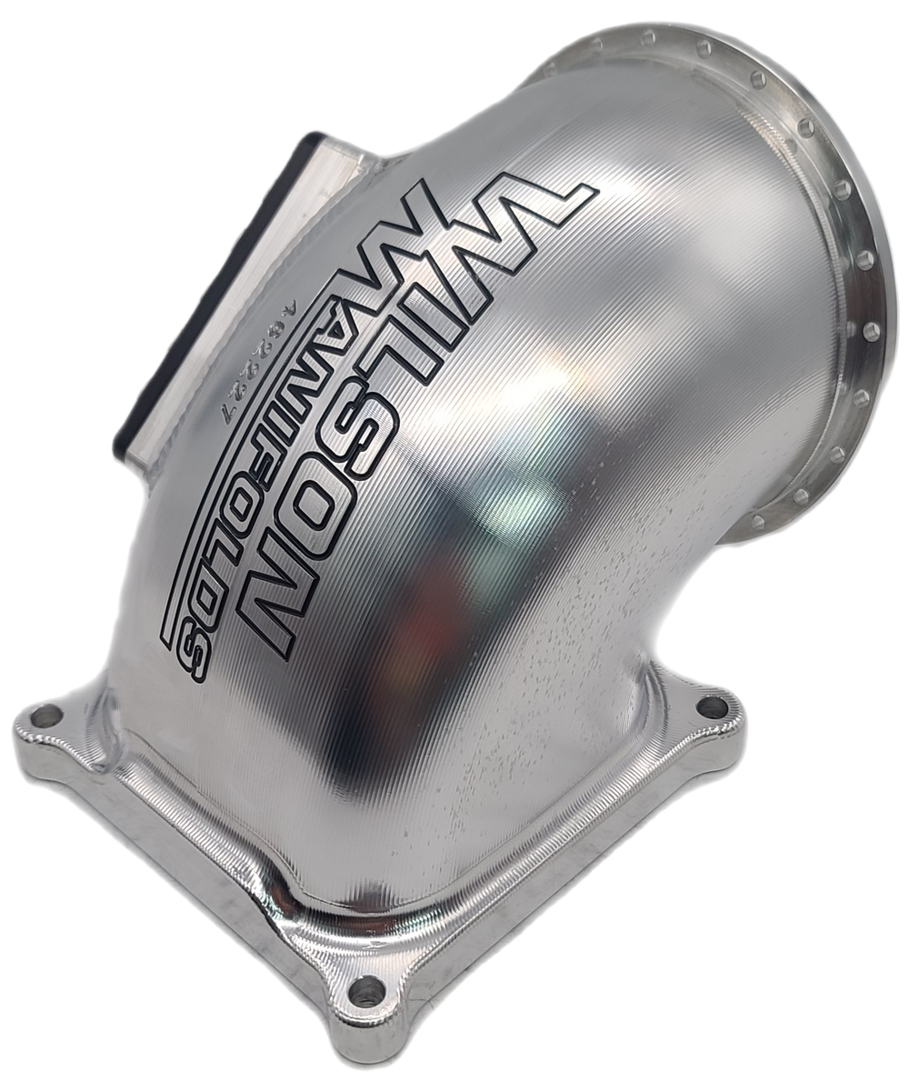 123mm 4500 Billet Elbow with 1 Burst Panel – Wilson Manifolds