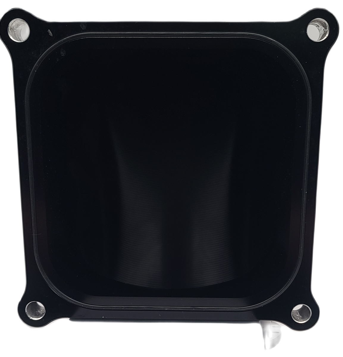 123mm 4500 Billet Elbow Black Anodized with One Burst Panel Right ...