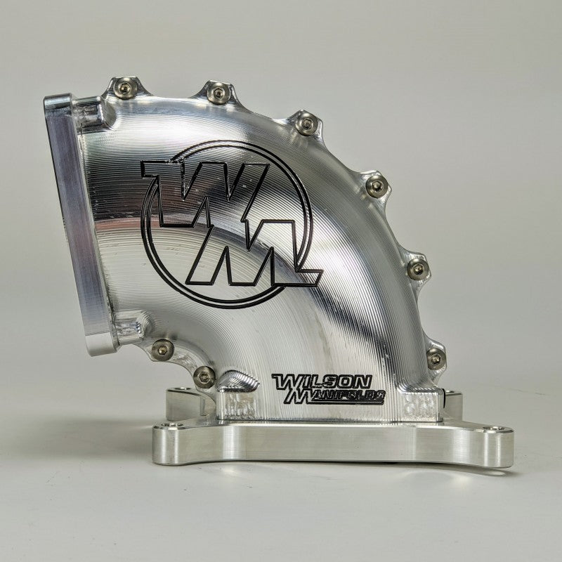 Wilson Manifolds 95-105mm 4150 Billet Elbow w/ Divider